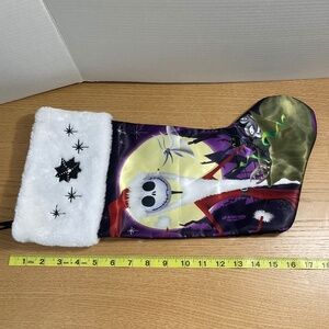Holiday | The Nightmare Before Christmas Stocking Black Satin Fur Jack ...